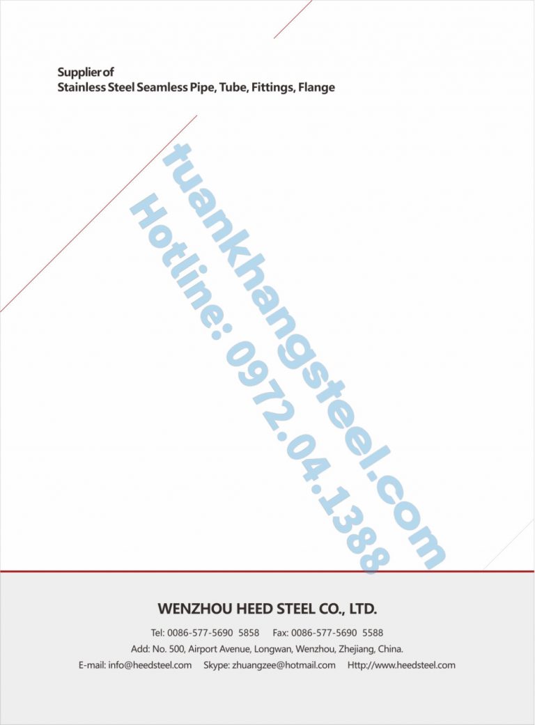 Catalogue Ống đúc INOX 304/310/316 nhập khẩu Trung Quốc PDF | Catalogue ...